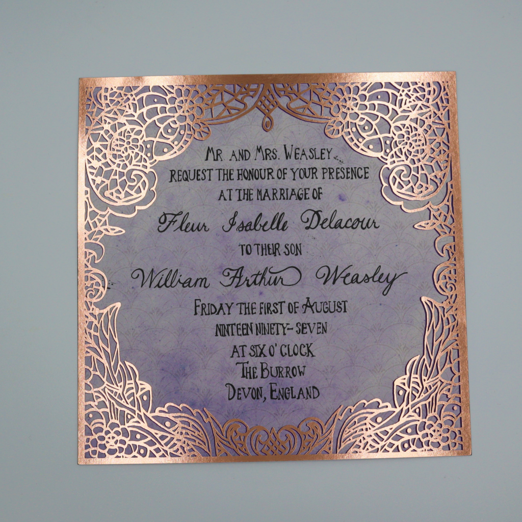 Litjoy Bill and Fleur’s Wedding Invitation - Geekkie